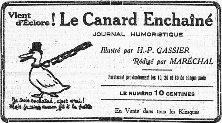 Le Canard Enchaîné et la presse satirique en France – Instituto Roche